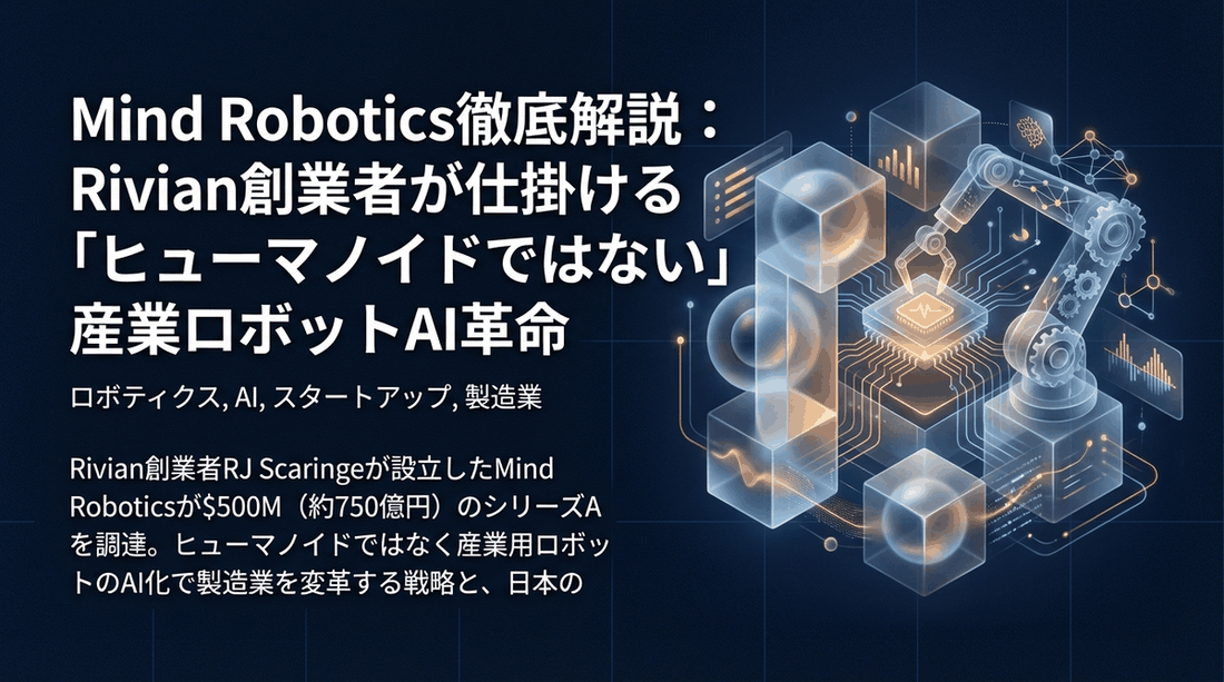 Mind Roboticsとは？Rivian創業者の産業ロボットAI革命 | ネクサフロー